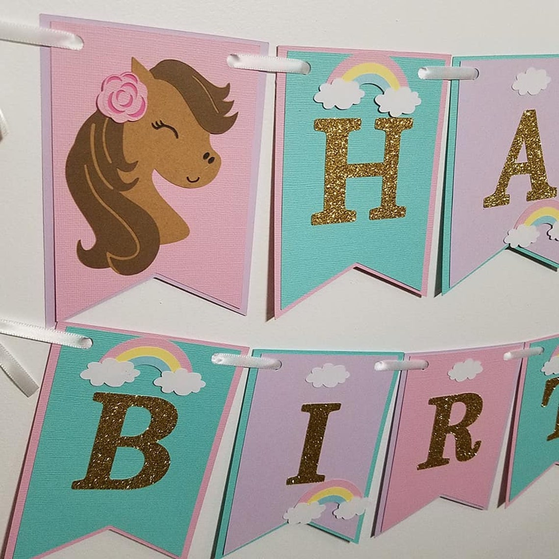 Horse Banner Horse Birthday Banner Horse Decorations - Etsy