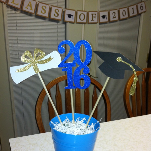 Graduation Centerpiece Sticks - Etsy
