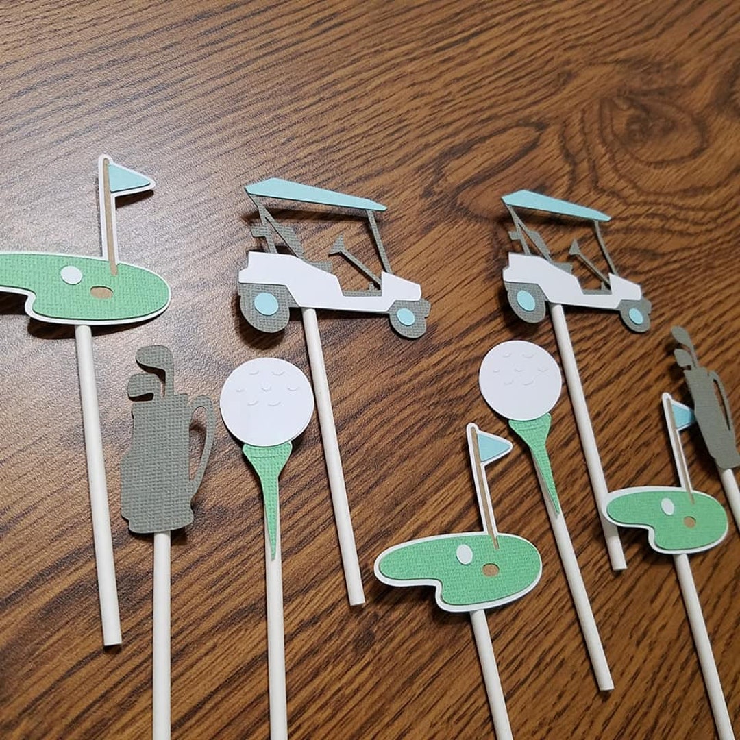 Golf Cupcake Toppers, Golf Birthday Party , Golf Party Decorations ...