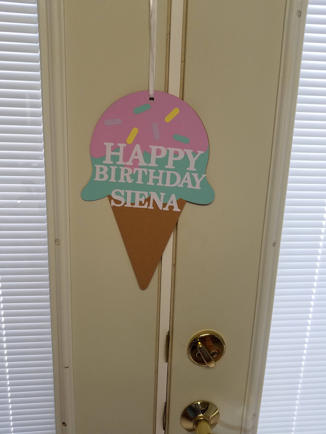 Ice Cream Door Hanger Ice Cream Sign Ice Cream Decorations - Etsy