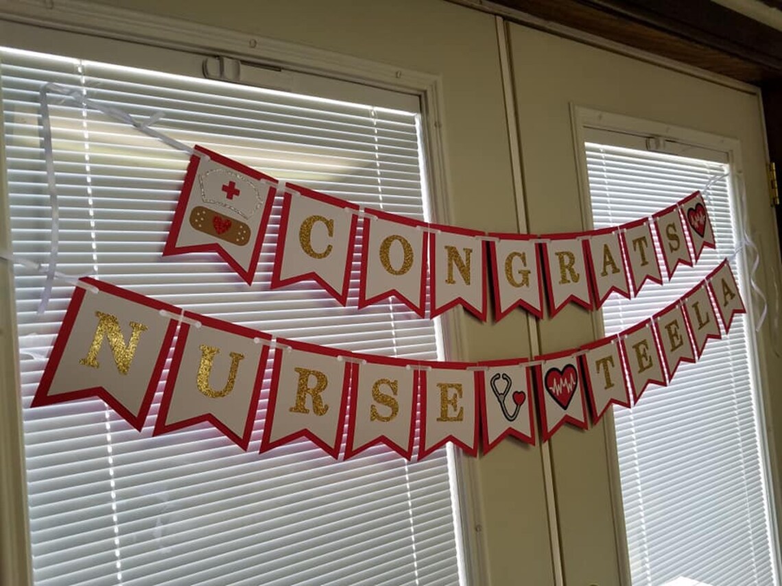 Nurse Banner, Nurse Graduation Banner, Nurse Party Decorations, Nurse ...
