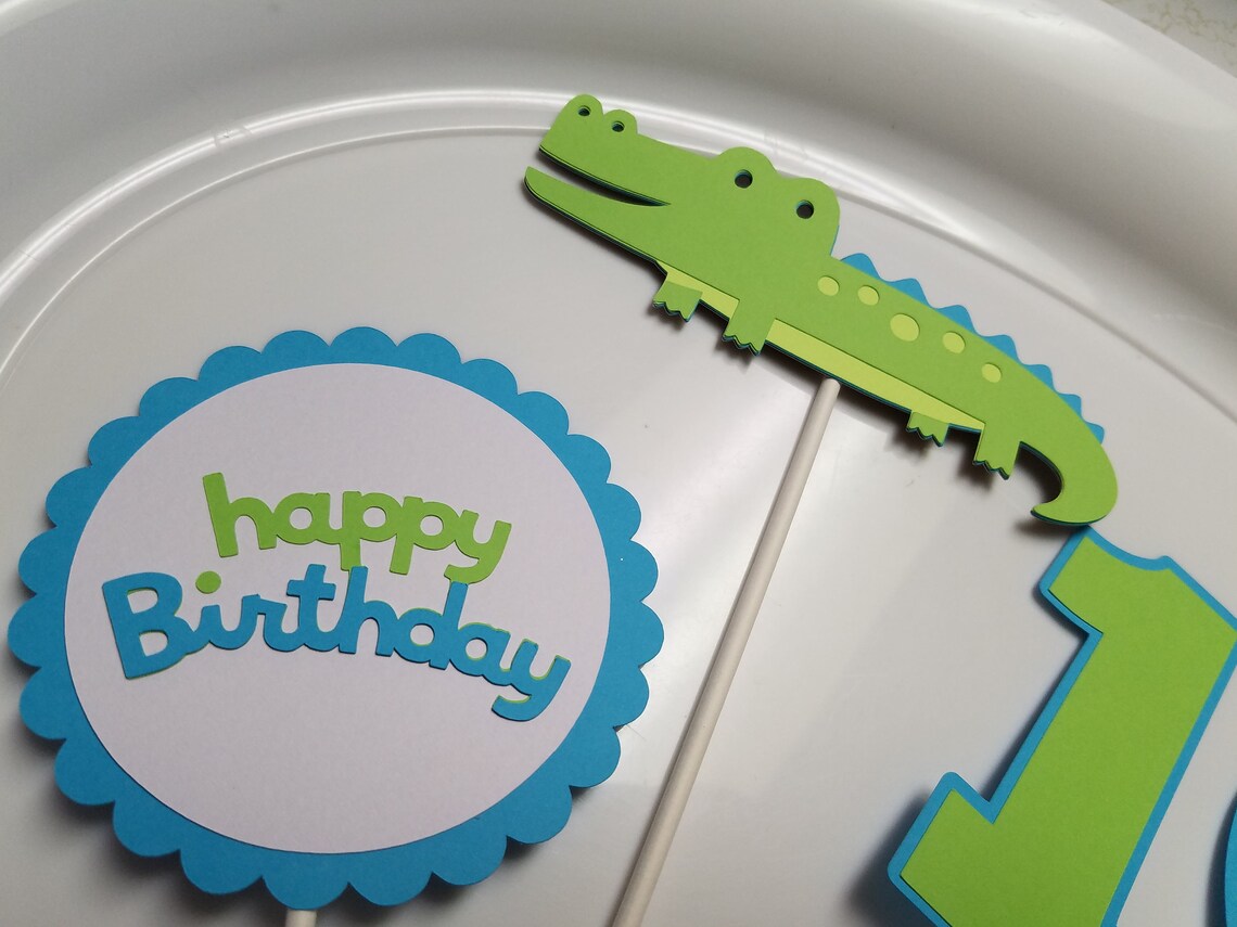 Alligator Centerpiece Alligator Banner Alligator Party | Etsy