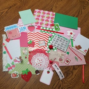 Mystery Strawberry Junk Journal Kit, Mystery Junk Journal Kit, Junk ...