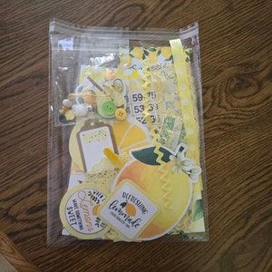 Lemon Junk Journal Kit, Mystery Junk Journal Kit, Junk Journal ...