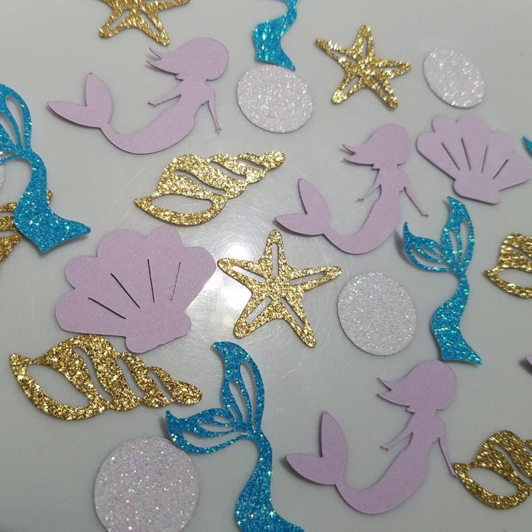 Mermaid Confetti, Under the Sea Confetti, Mermaid Table Scatter ...