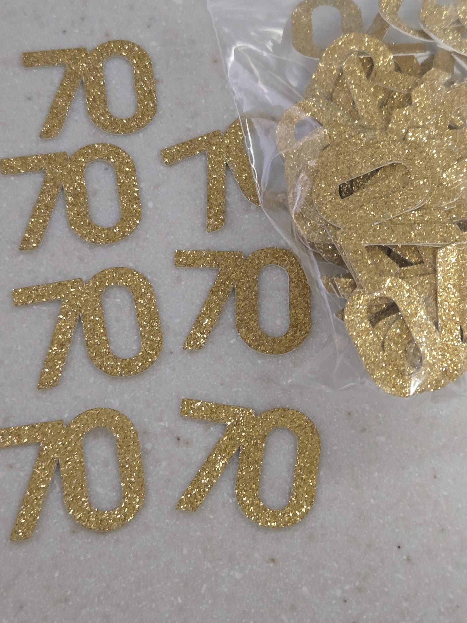 Number Confetti, Age Confetti, Confetti, Birthday Confetti, Retirement ...