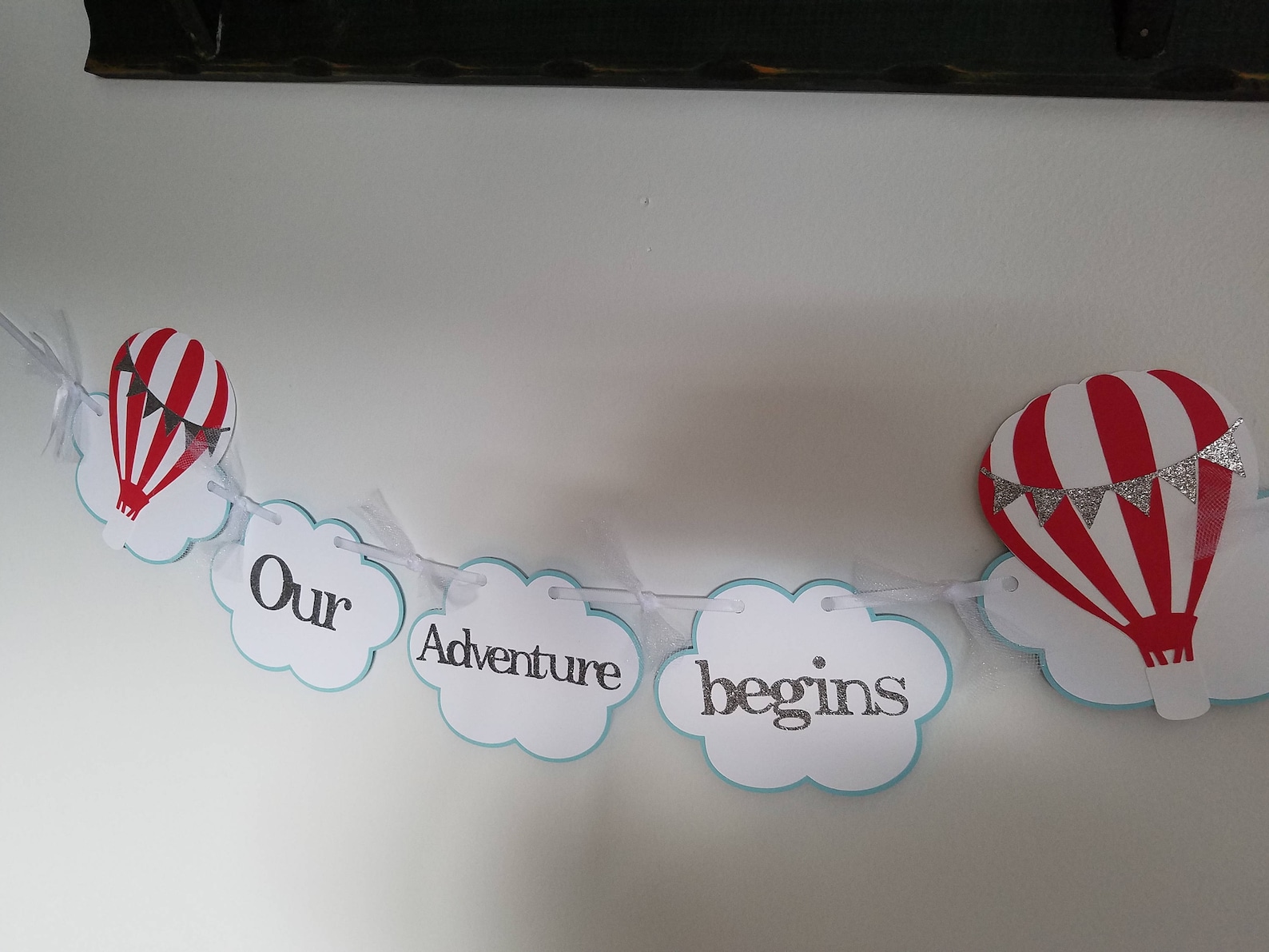 Hot Air Balloon Banner Hot Air Balloon Baby Shower Hot Air - Etsy