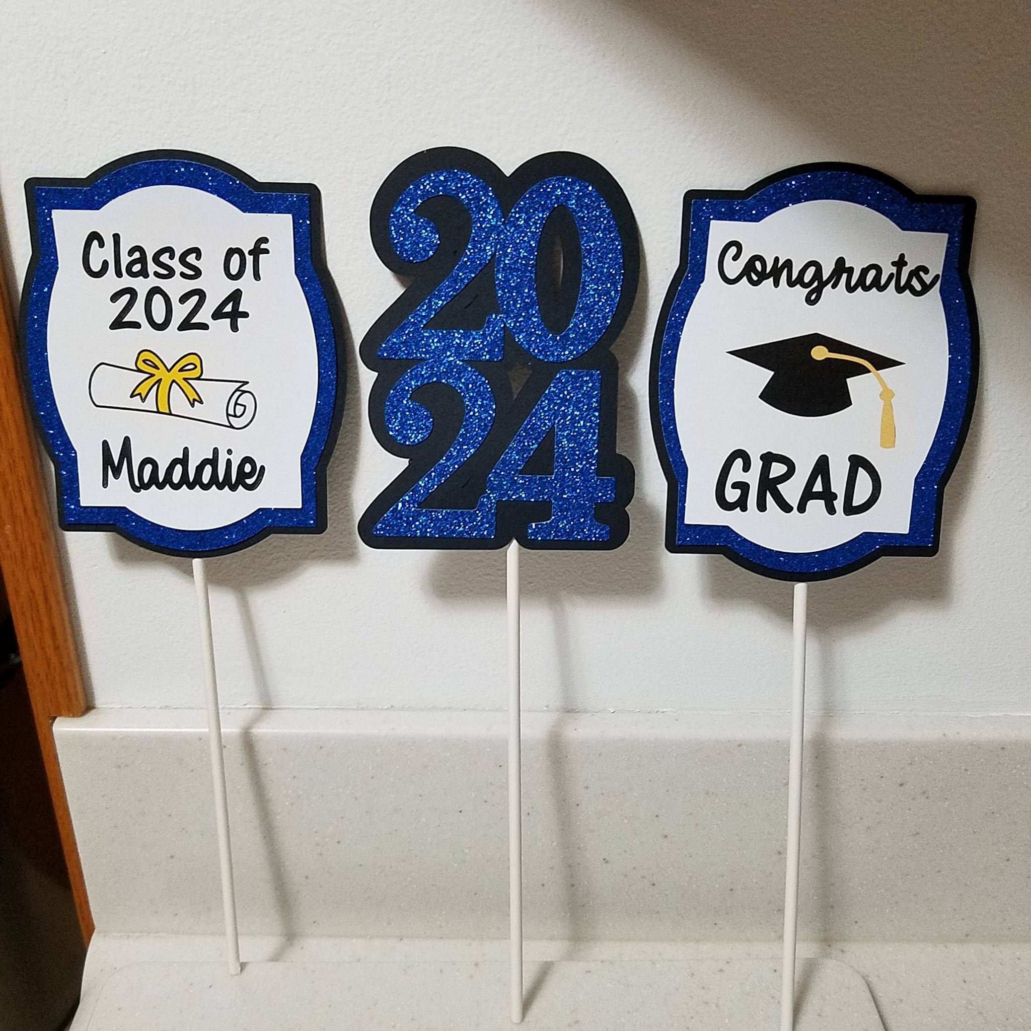 2024 Graduation Sticks, 2024 Graduation Centerpiece, 2024 Graduate ...