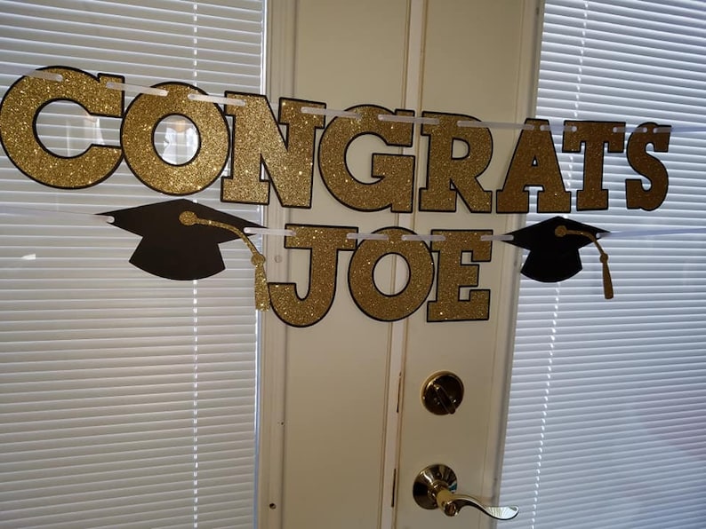 Graduation Banner, Congrats Graduate, 2020 Graduation, Custom Color ...