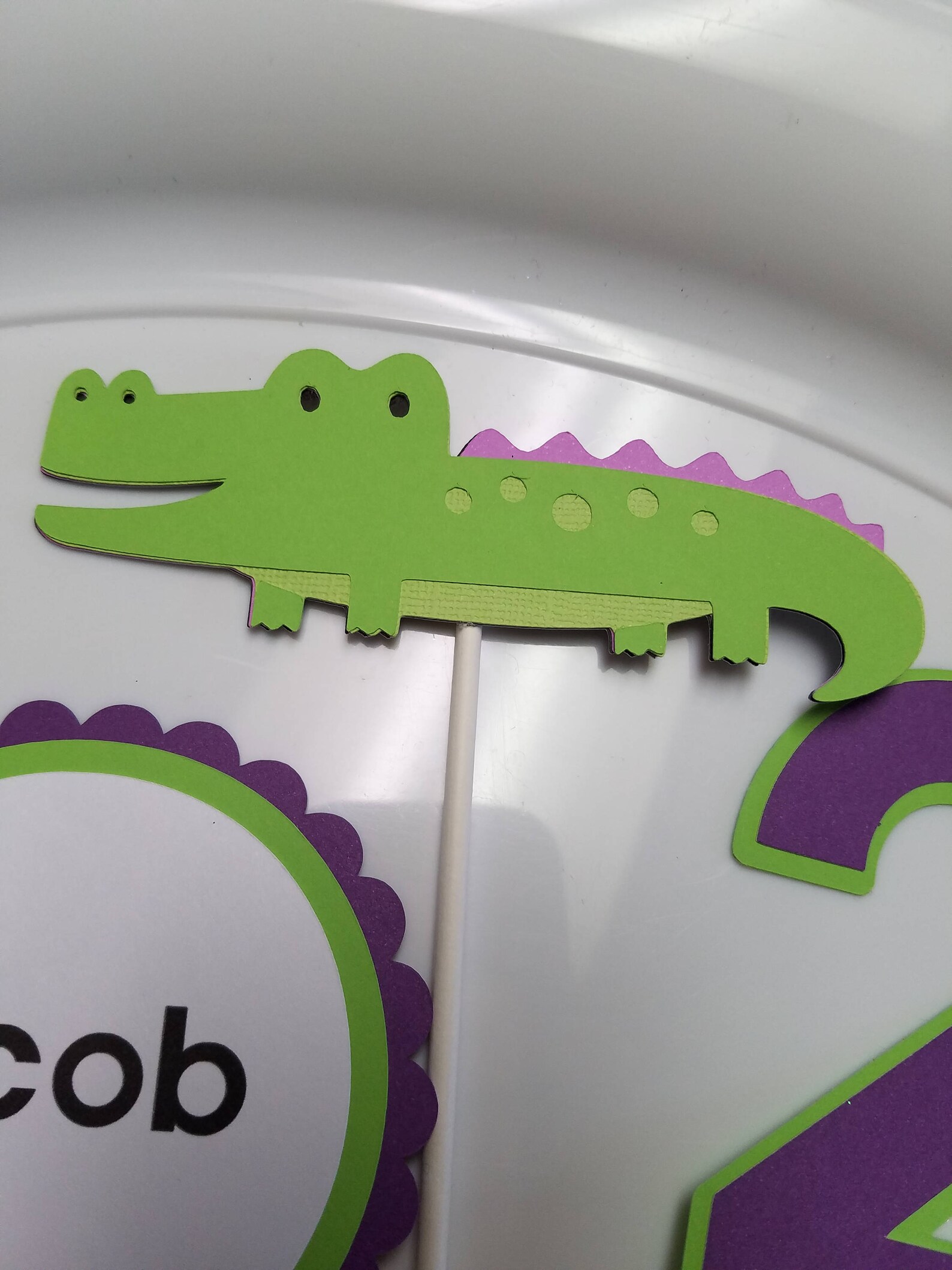 Alligator centerpiece Alligator banner Alligator party | Etsy