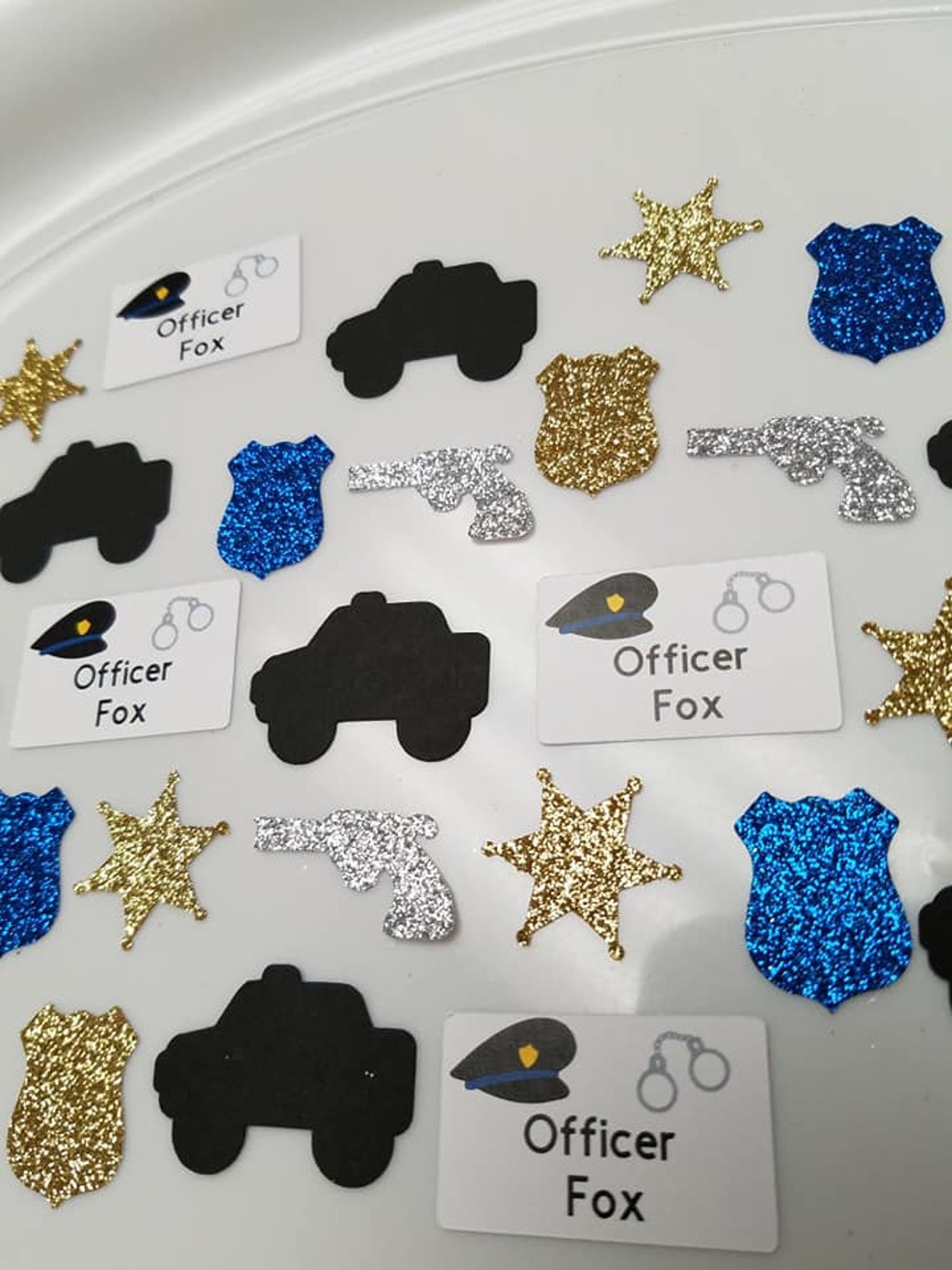 Police Confetti, Police Personalized Confetti, 140 Pieces, Police Party ...