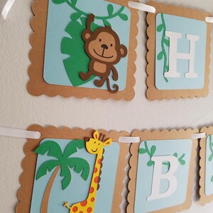 Safari Happy Birthday Banner, Jungle Birthday Banner, Safari ...