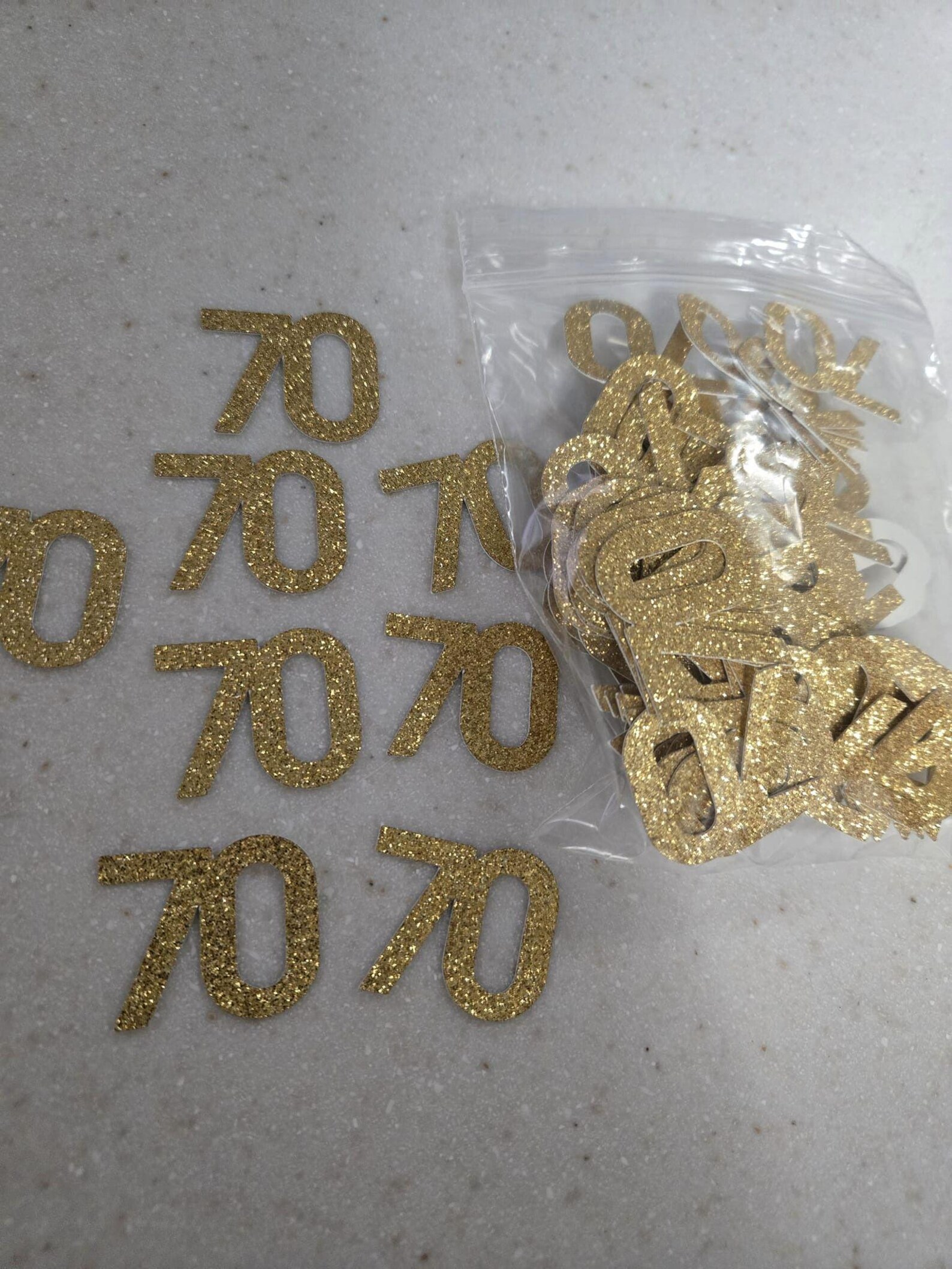 Number Confetti, Age Confetti, Confetti, Birthday Confetti, Retirement ...