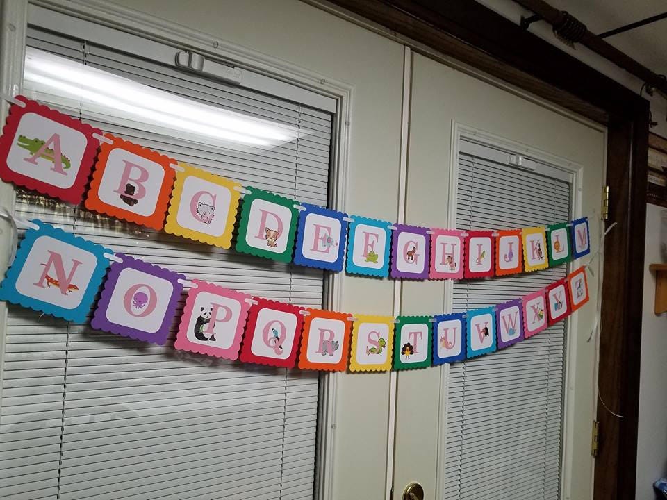 Alphabet Banner, Alphabet Banner, Learning Banner, Letter Banner ...