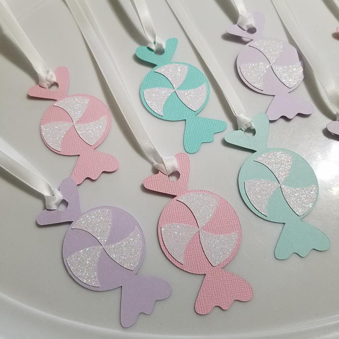 Candy Party Favor Tags, Candy Favor Tags, Candy Themed Favor Tags ...
