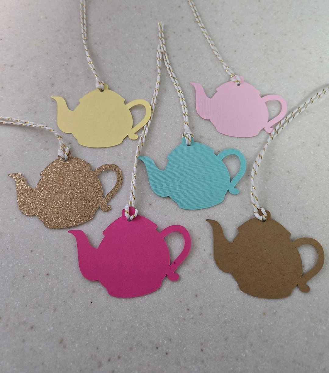 Teapot Favor Tags, Tea Party Decorations, Tea Birthday Party, Tea Cup ...