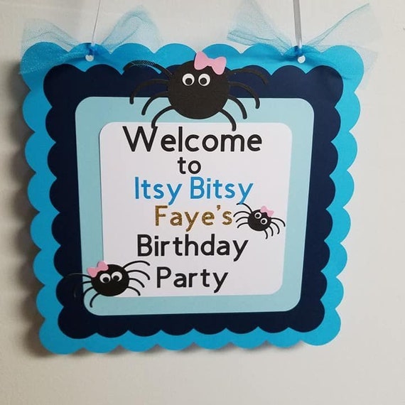 Itsy Bitsy Spider Door Hanger Itsy Bitsy Spider Sign Itsy - Etsy