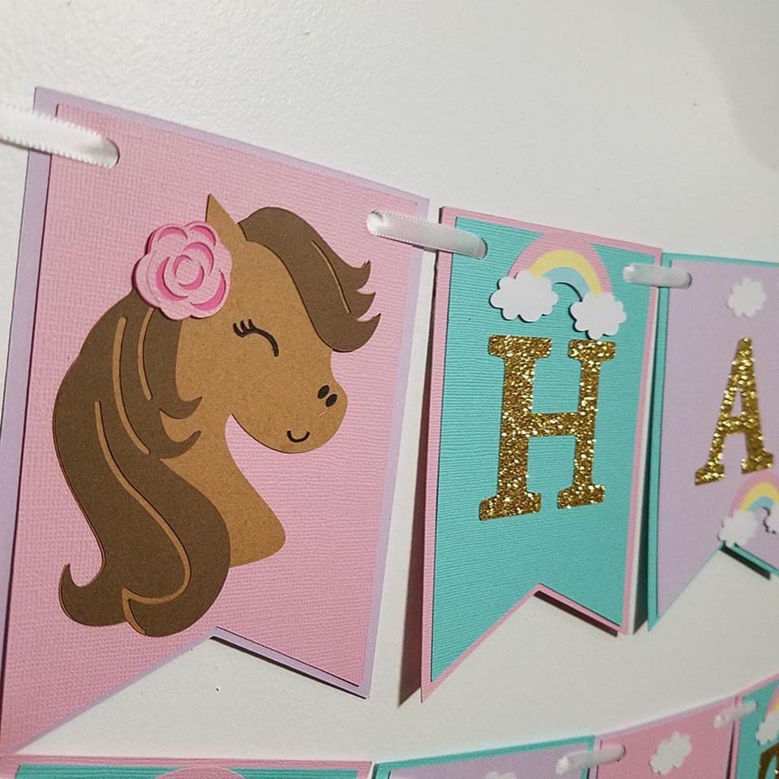 Horse Banner Horse Birthday Banner Horse Decorations - Etsy