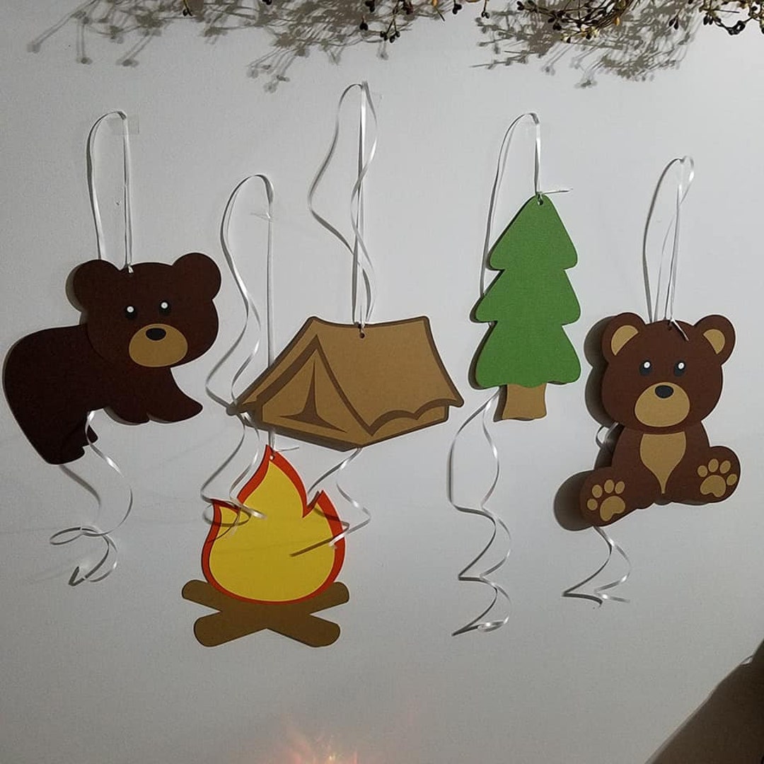 Happy Camper Ceiling Hangers, Camp Ceiling Hangers, Bear Ceiling ...