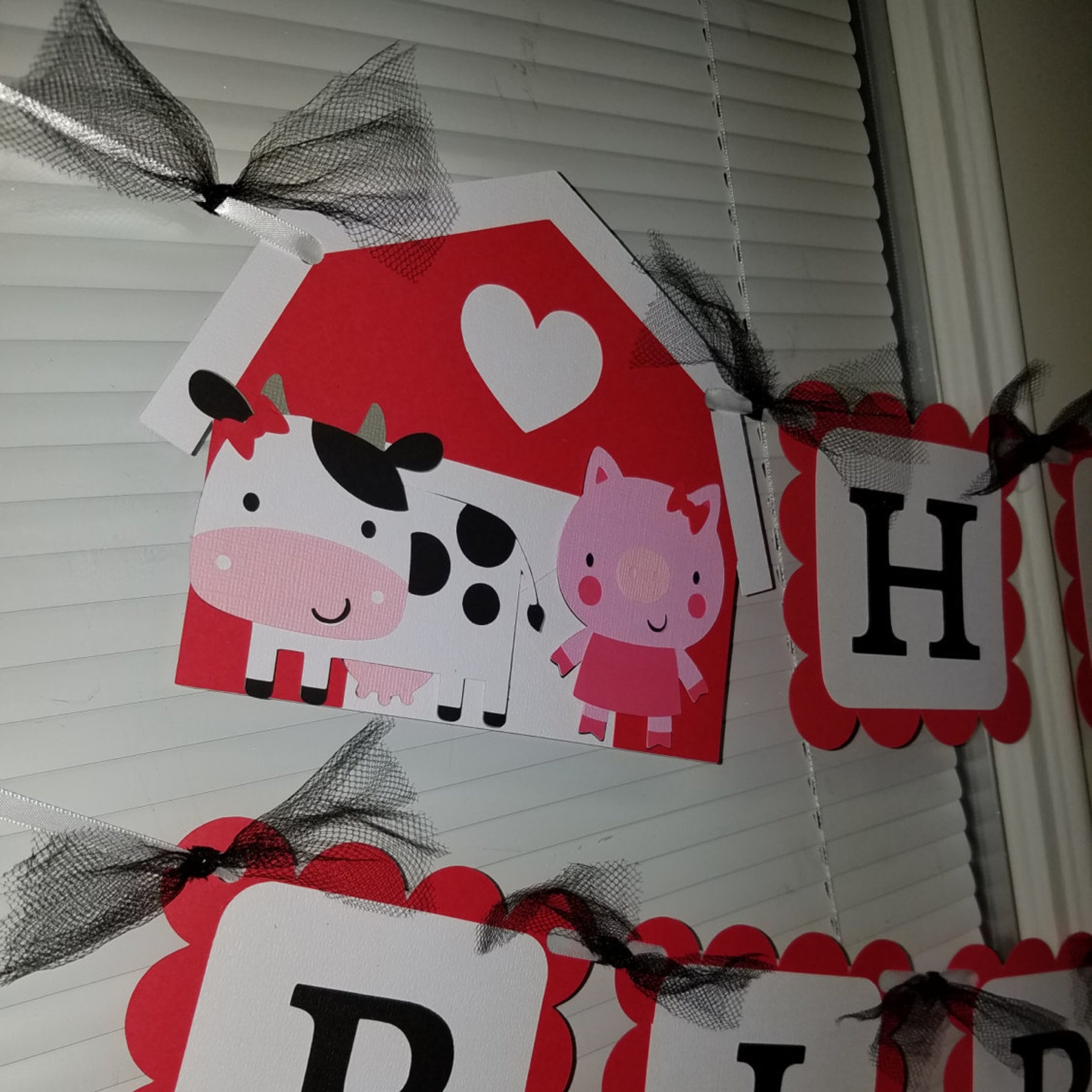 Farm Happy Birthday Banner Barn Banner Horse Banner Cow - Etsy