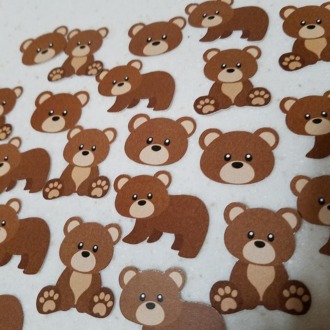 Bear Confetti, Teddy Bear Confetti, Boy Teddy Bear Confetti, Boy Teddy ...