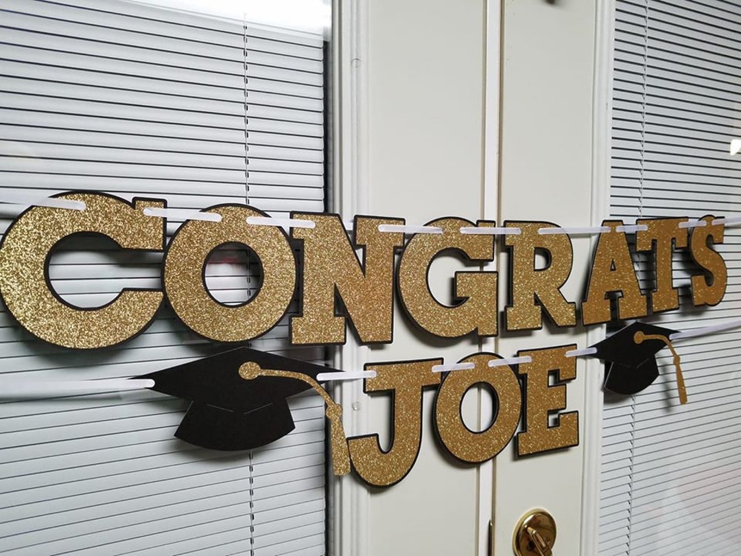 Graduation Banner, Congrats Graduate, 2020 Graduation, Custom Color ...