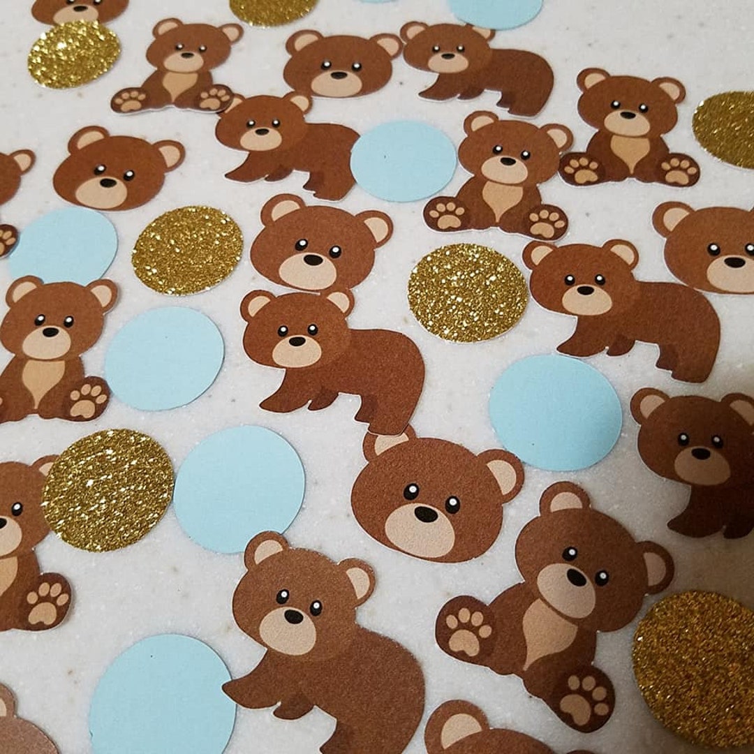 Bear Confetti, Teddy Bear Confetti, Boy Teddy Bear Confetti, Boy Teddy ...