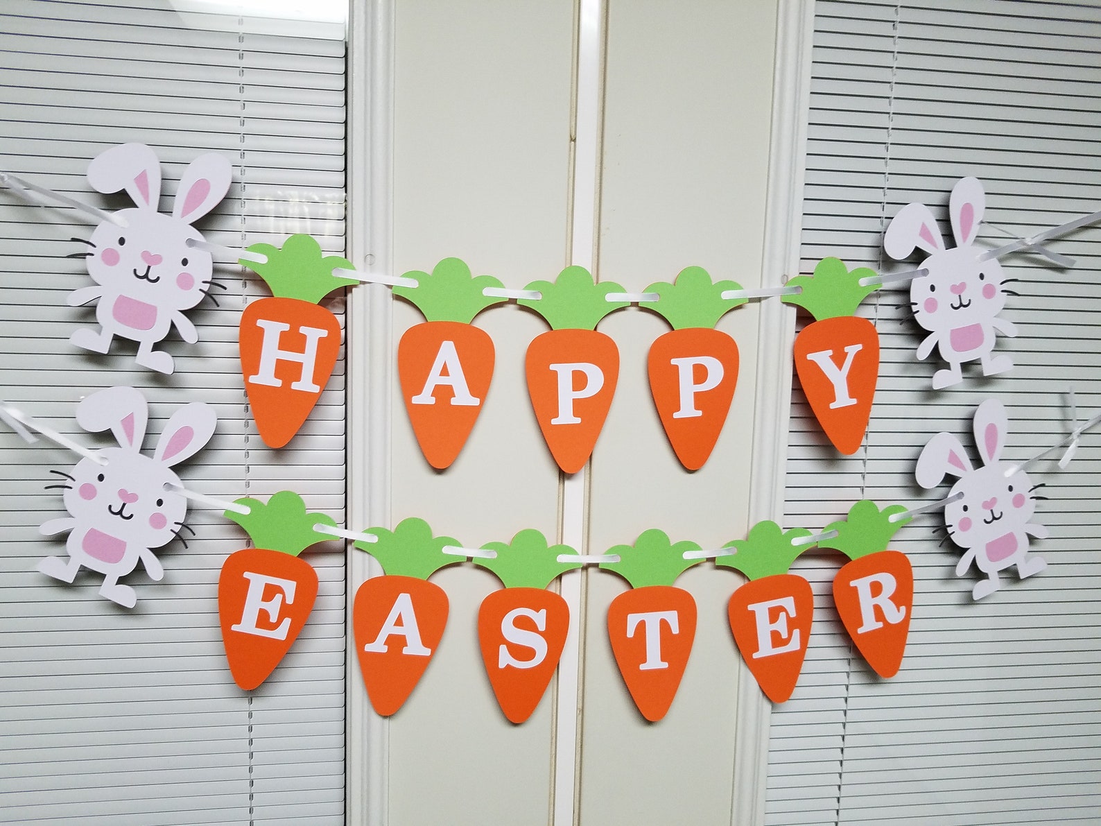 Bunny Banner Rabbit Banner Easter Banner Bunny Easter | Etsy
