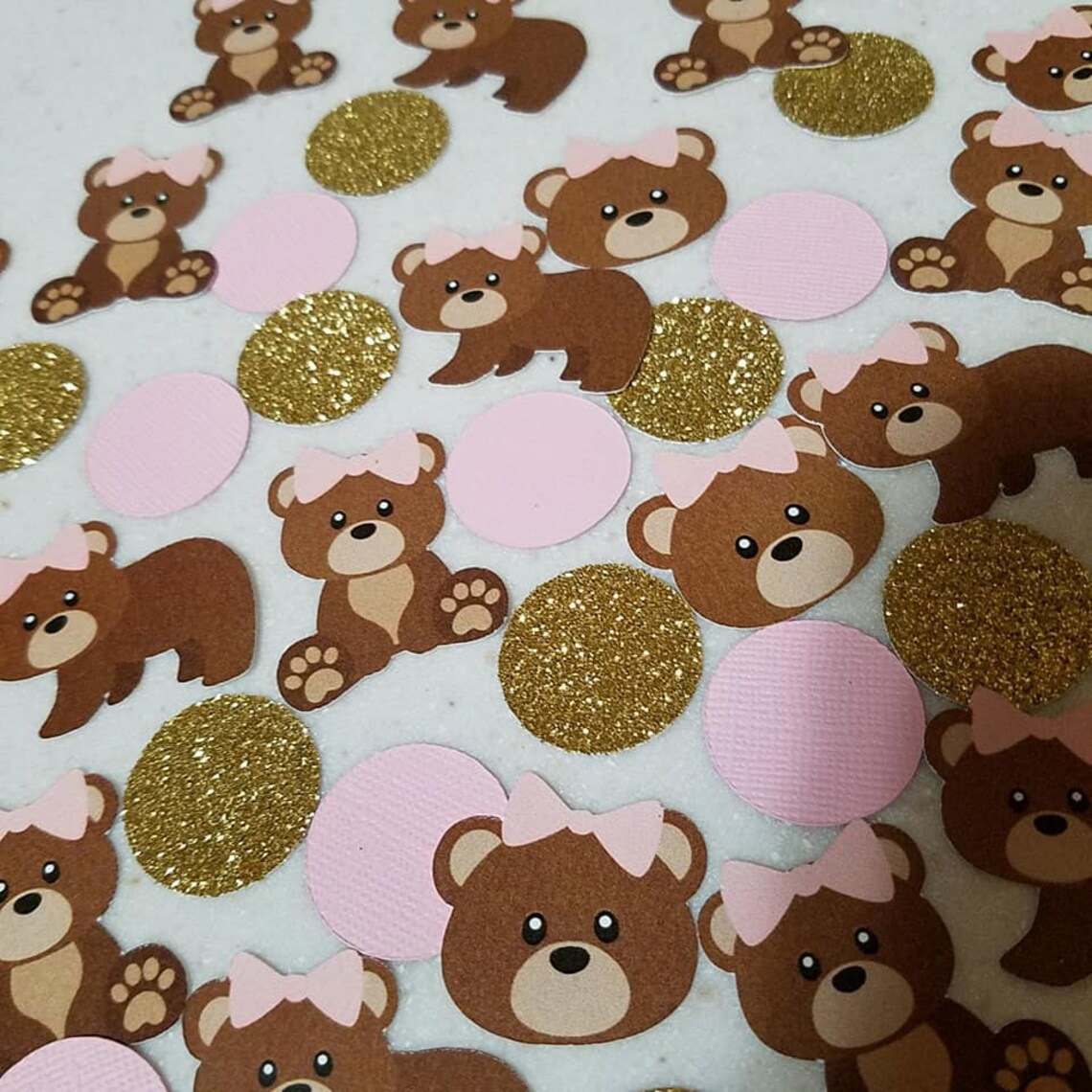 Bear Confetti Teddy Bear Confetti Girl Teddy Bear Confetti - Etsy