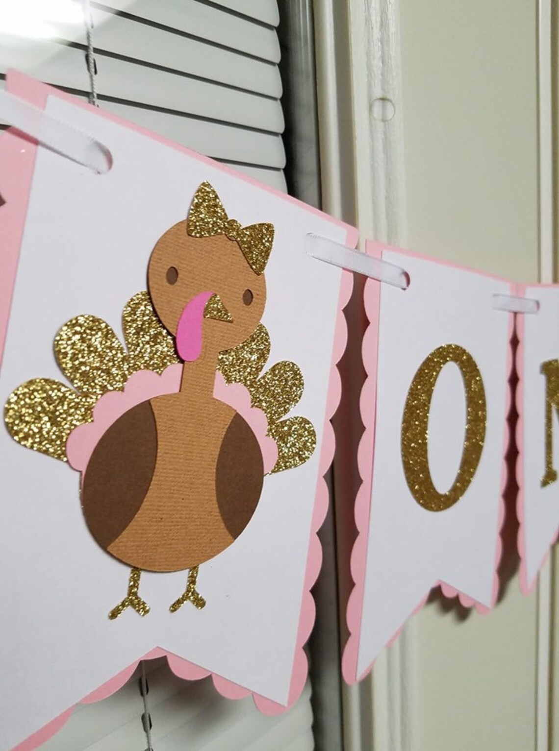 Turkey Banner Little Turkey Banner Thanksgiving 1st | Etsy