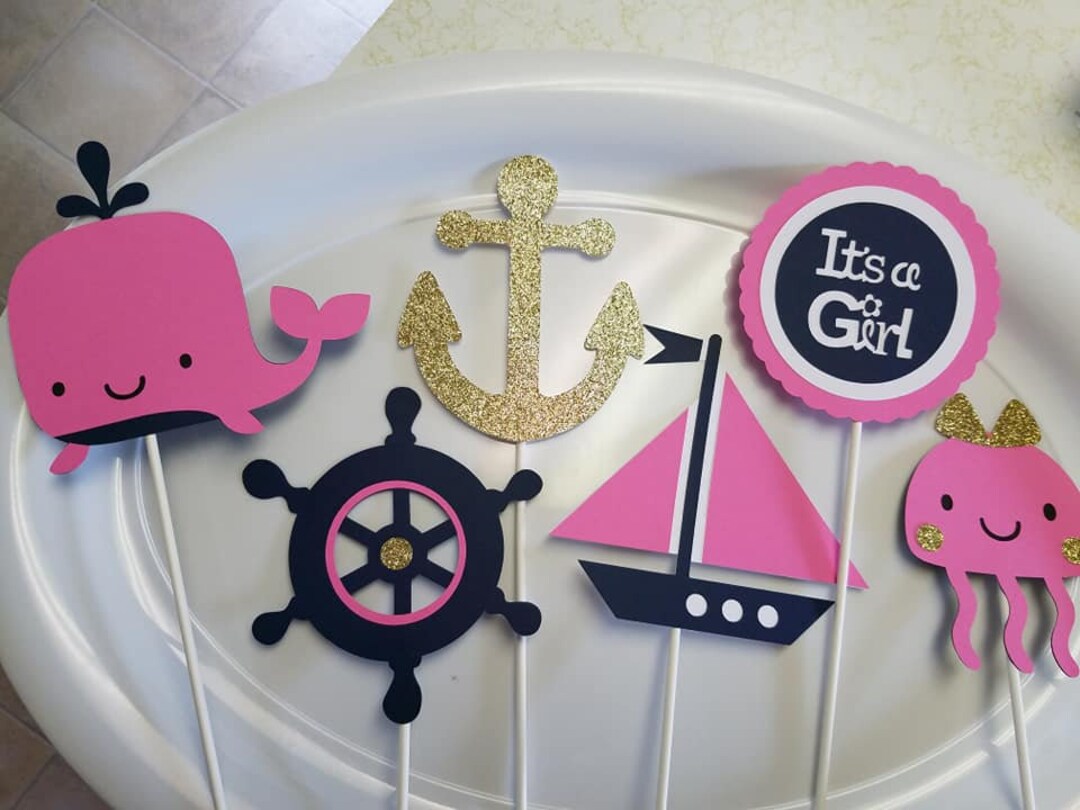 Nautical Centerpiece, Girl Nautical Centerpiece, Nautical Baby Shower ...