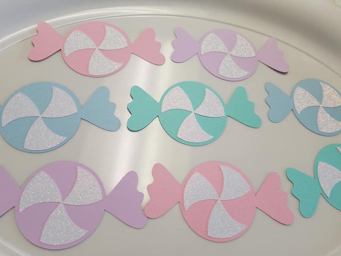 Candy Decorations Candy Cutouts Candy Die Cuts Candy Party - Etsy