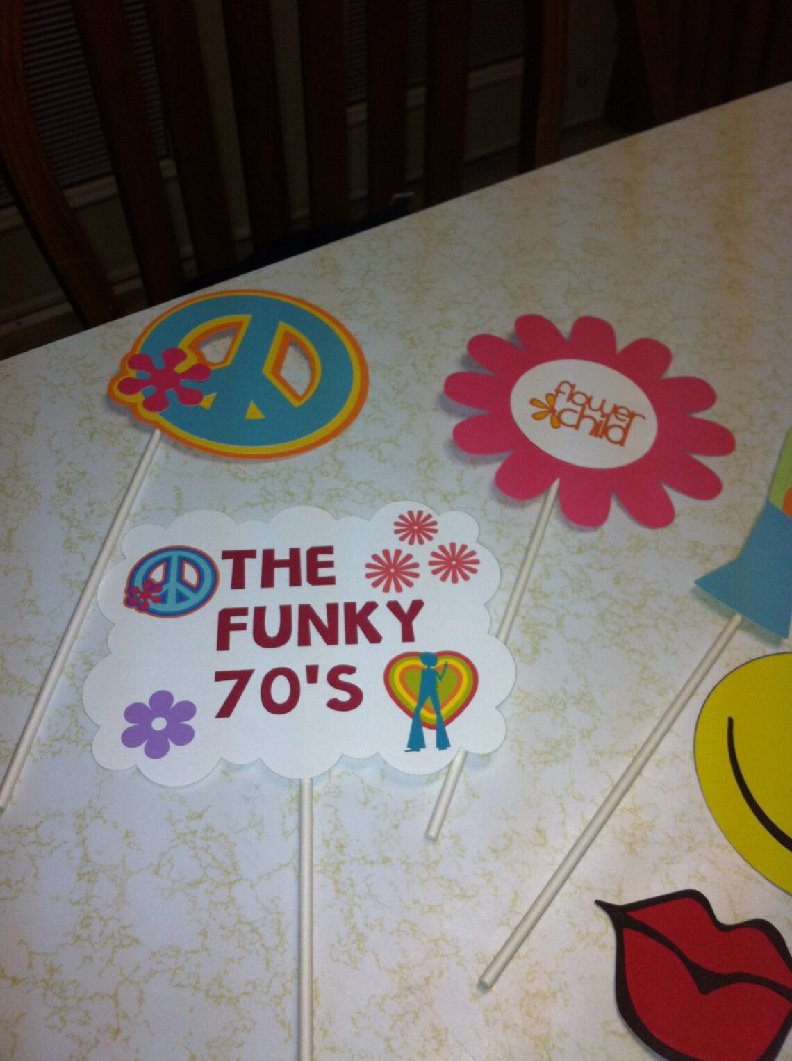 70's Photo Prop Sticks - Etsy