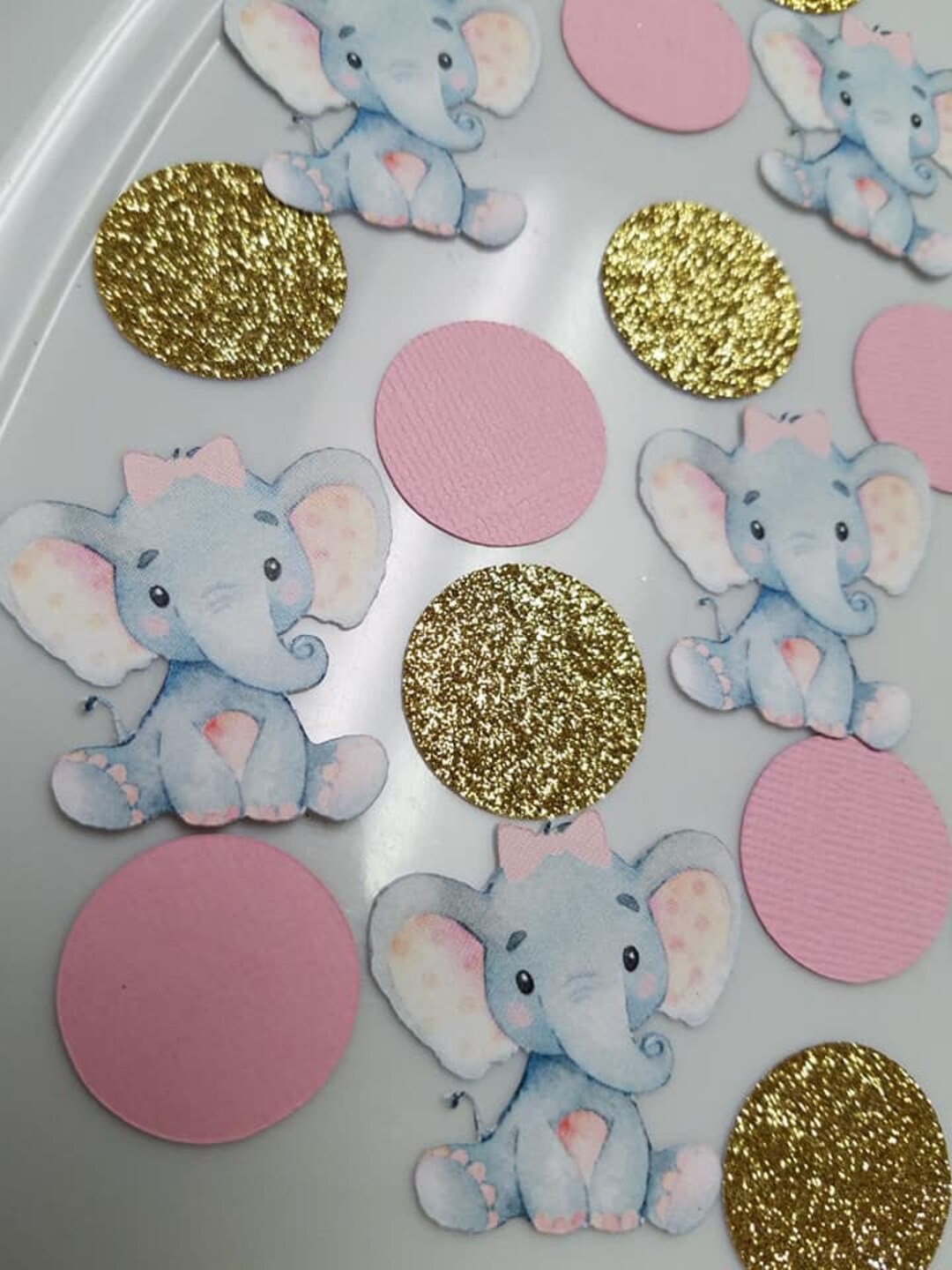 Elephant Confetti, Elephant, Elephant Baby Shower, Elephant It's a Girl ...