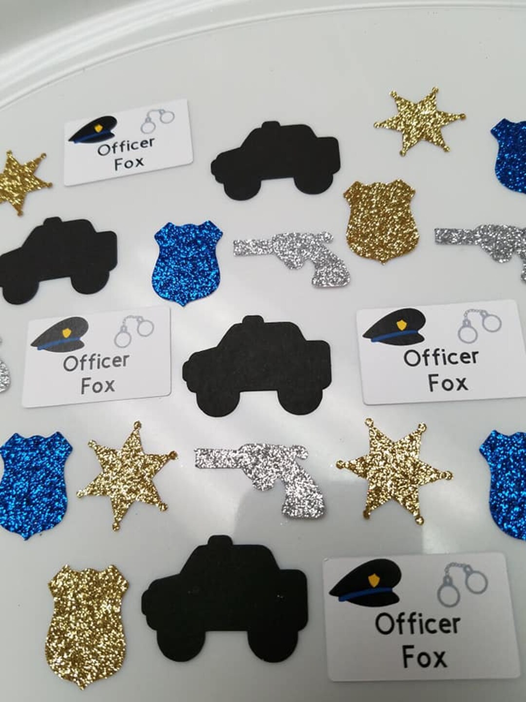 Police Confetti, Police Personalized Confetti, 140 Pieces, Police Party ...