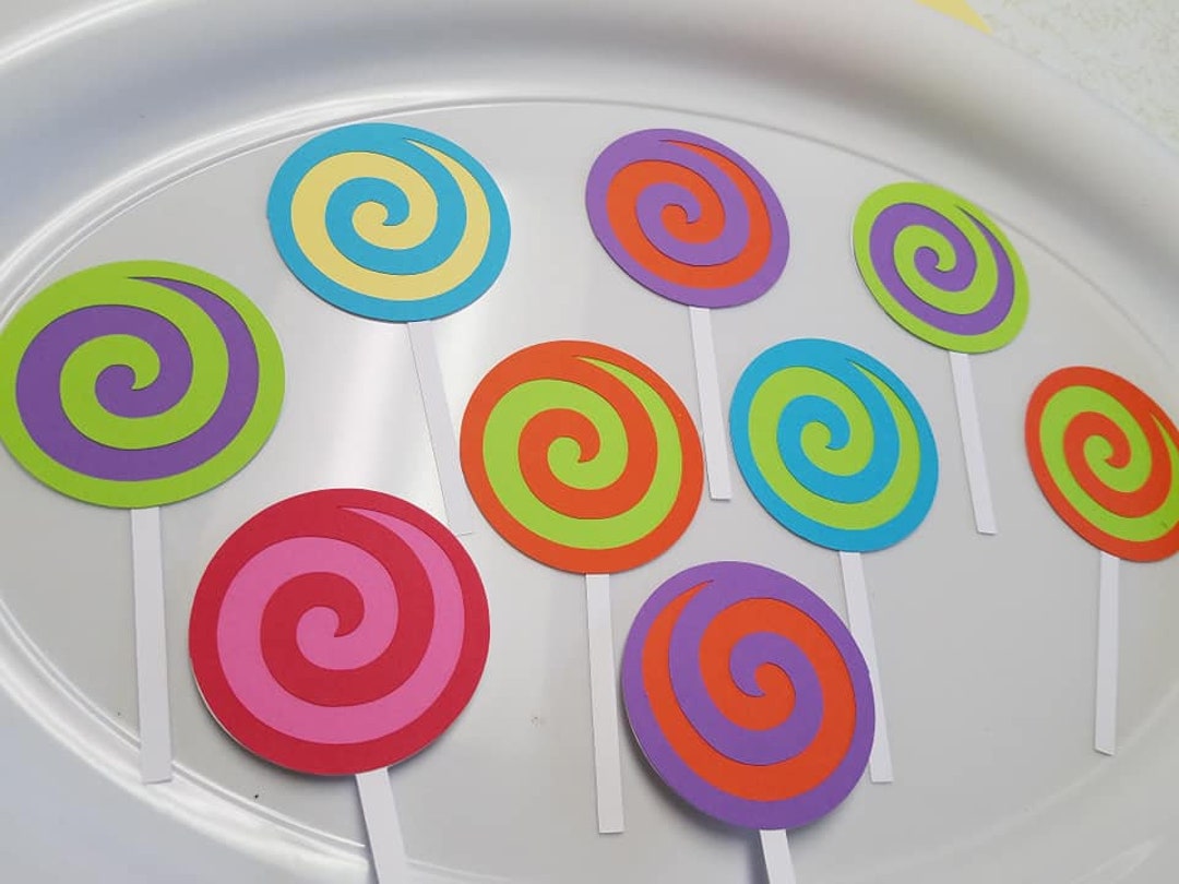 Candy Decorations, Candy Cutouts, Candy Die Cuts, Candy Party, Candy ...