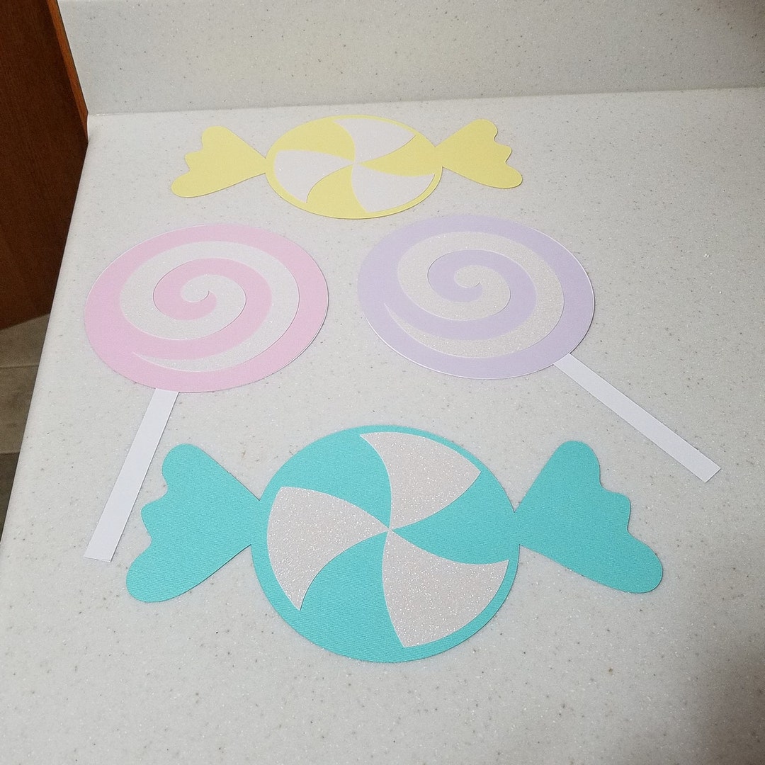 Candy Decorations, Candy Cutouts, Candy Die Cuts, Candy Party, Candy ...