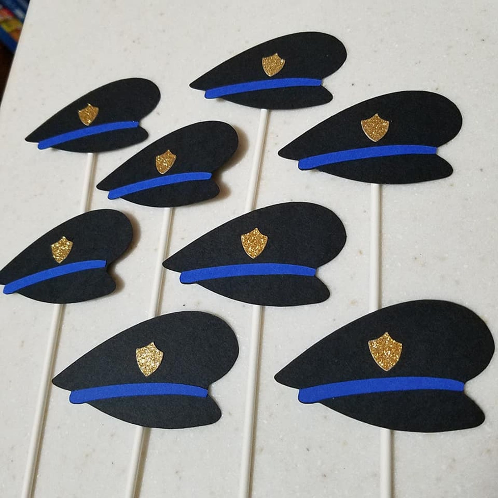 Police Cupcake Toppers, Police Decorations, Police Graduation, Police ...