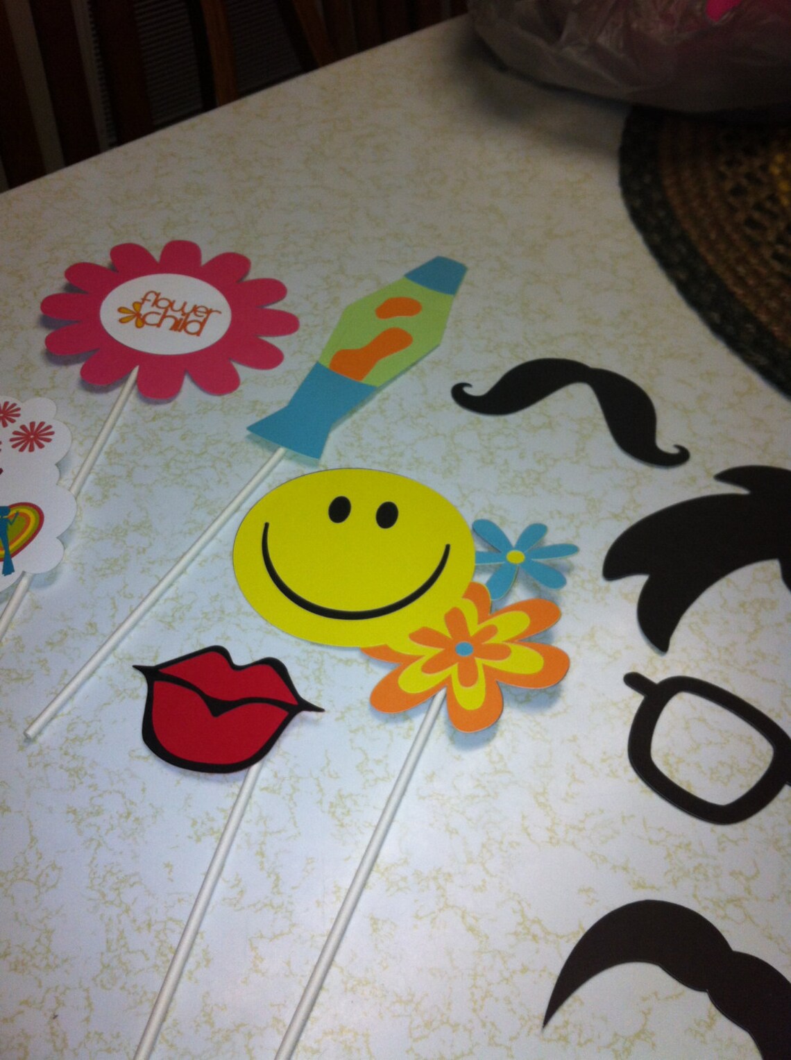 70's Photo Prop Sticks - Etsy