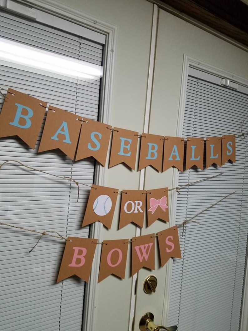 Gender Reveal Banner Reveal Centerpiece Gender Reveal Party - Etsy