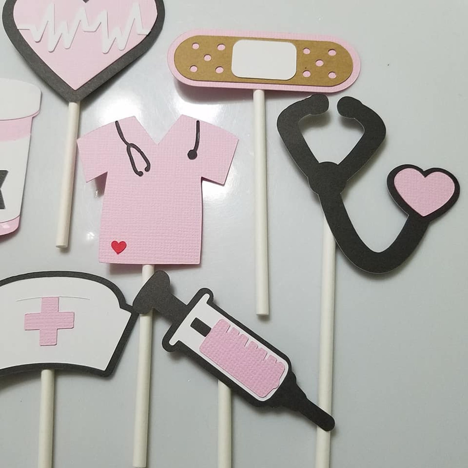 Nurse Cupcake Toppers Nurse Decorations Nurse Graduation - Etsy