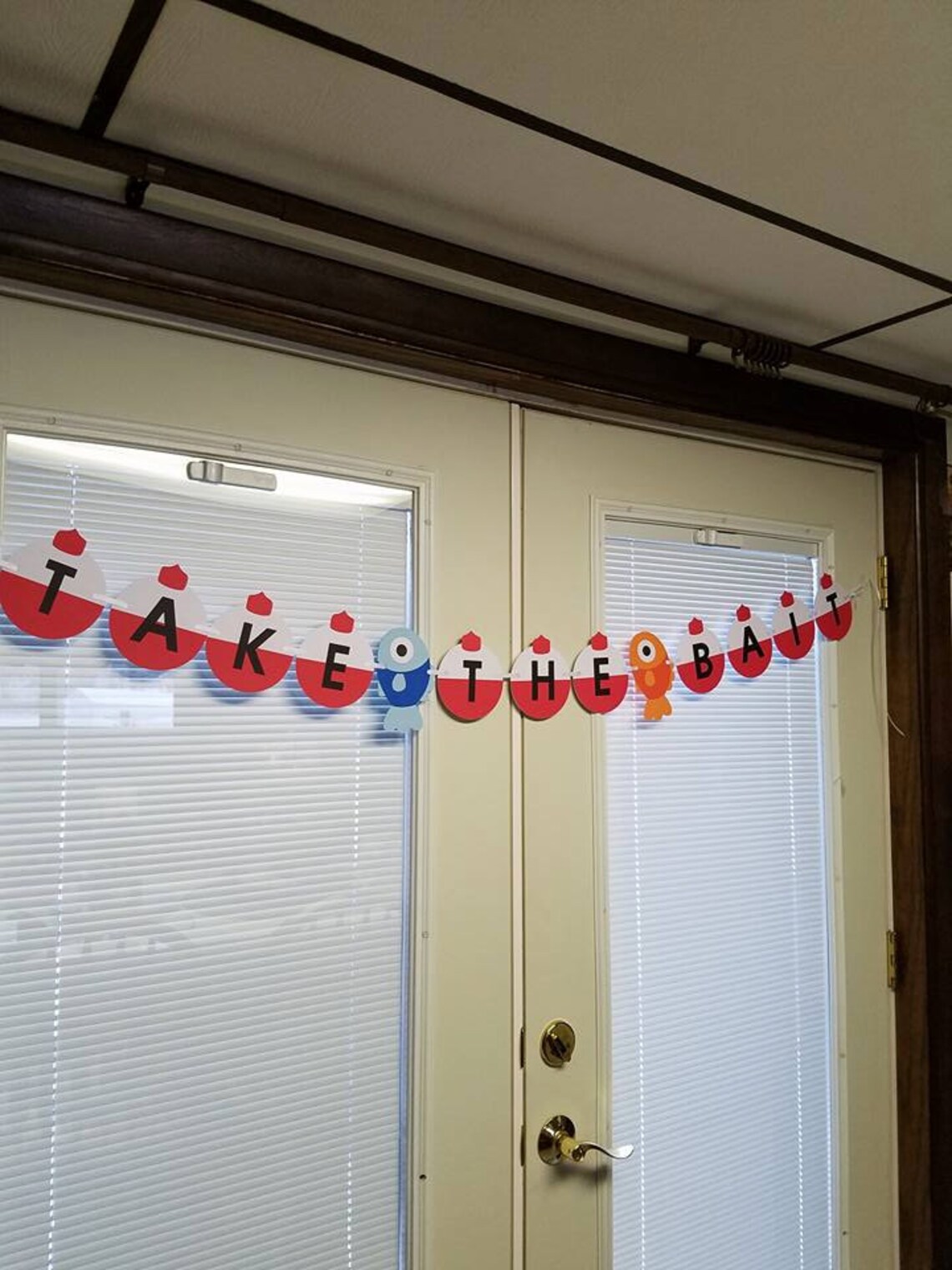 Fish Banner Take the Bait Banner Fish Party Fish Birthday - Etsy