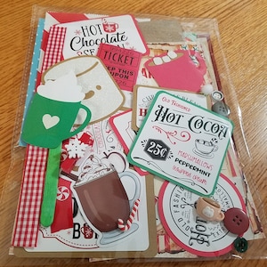Hot Cocoa Junk Journal Kit, 50 Plus Items, Hot Chocolate Mystery Kit ...