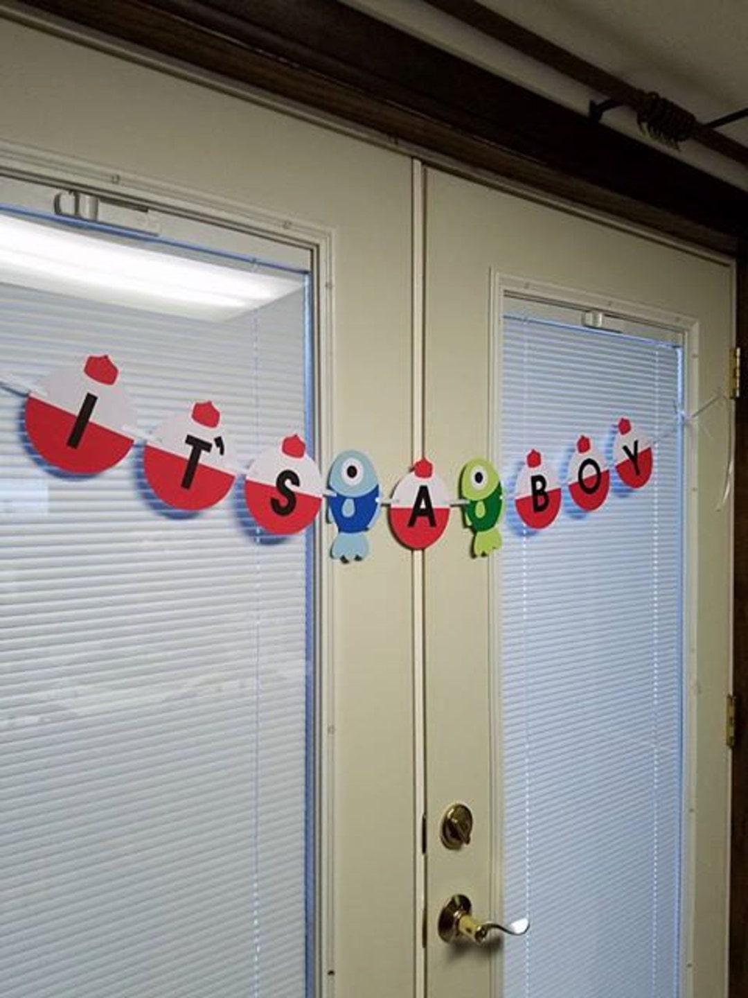 Fish Its a Boy Banner, Fish Baby Shower, Fish Party, Fish Birthday ...