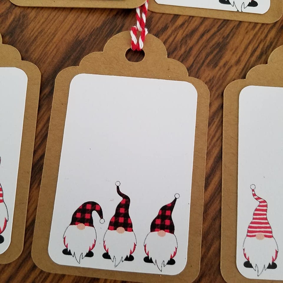 Christmas Gift Tags Gift Tags Gnome Gift Tags Holiday Gift - Etsy