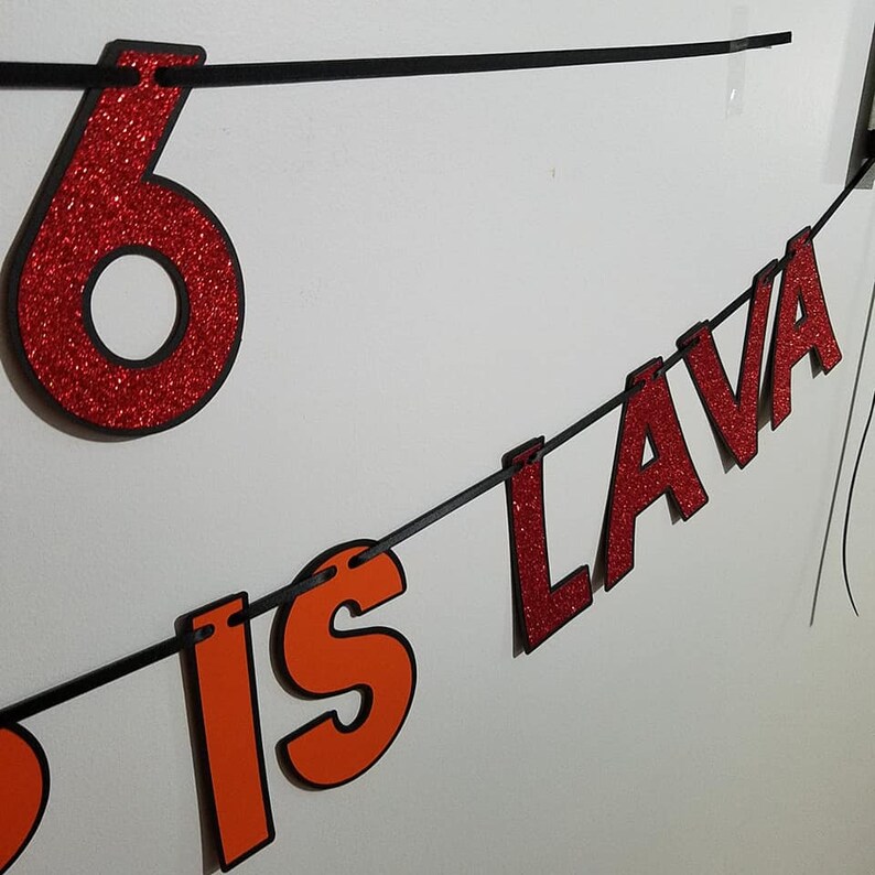 Volcano Banner Lava Banner Volcano Birthday Banner Lava - Etsy
