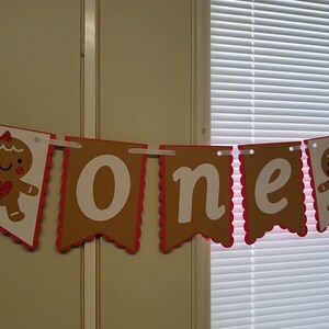 Gingerbread Man Banner, Gingerbread Banner, Gingerbread Birthday Party ...