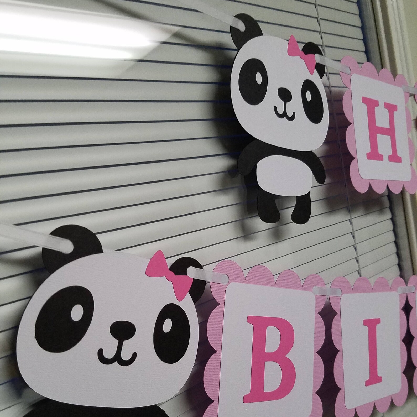 Panda Bear Birthday Bannerpanda Banner Panda Bear Party - Etsy