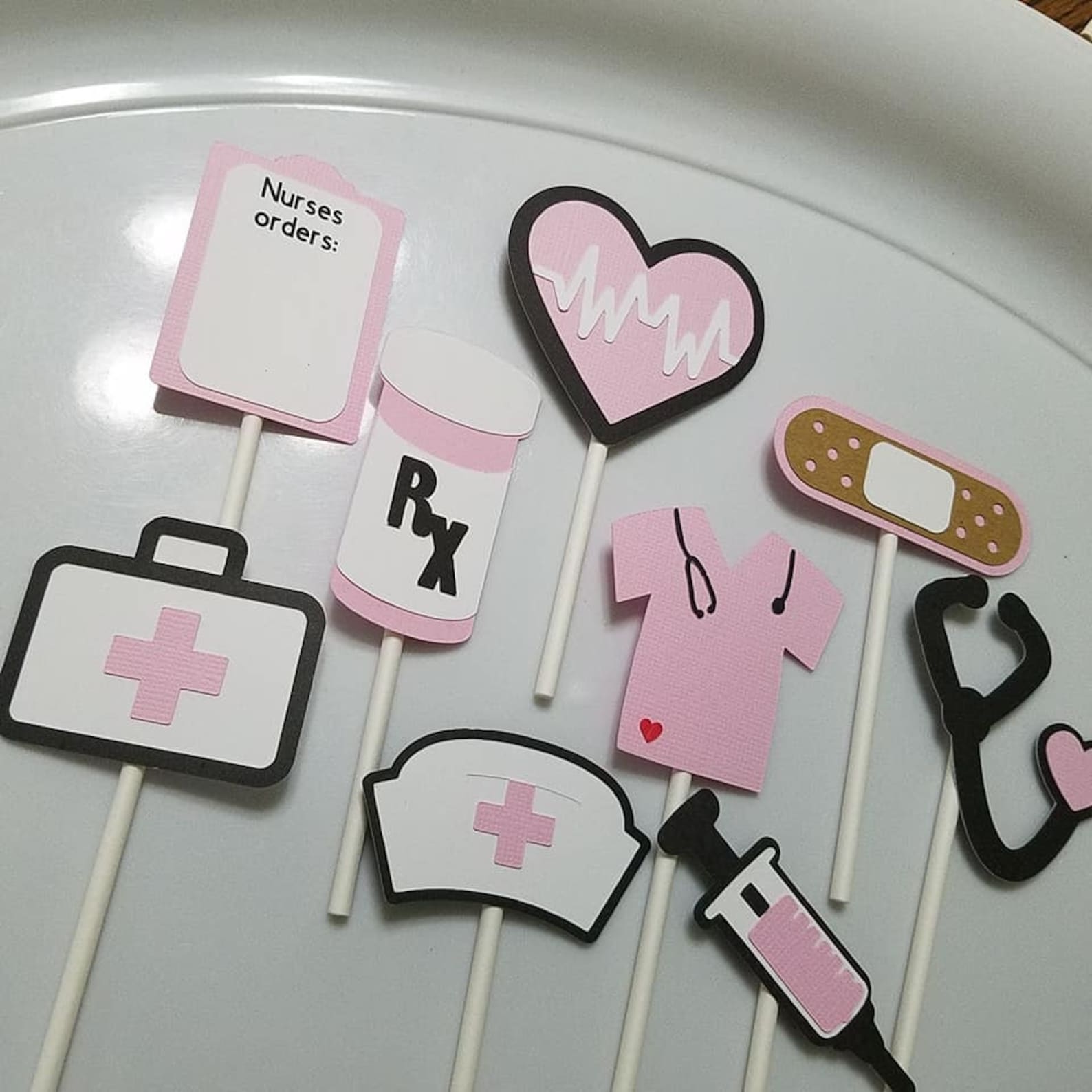 Nurse Cupcake Toppers Nurse Decorations Nurse Graduation - Etsy