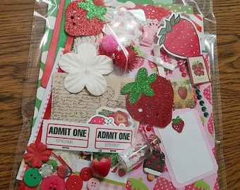 Pink Lemonade Junk Journal Kit, Mystery Junk Journal Kit, Junk Journal ...